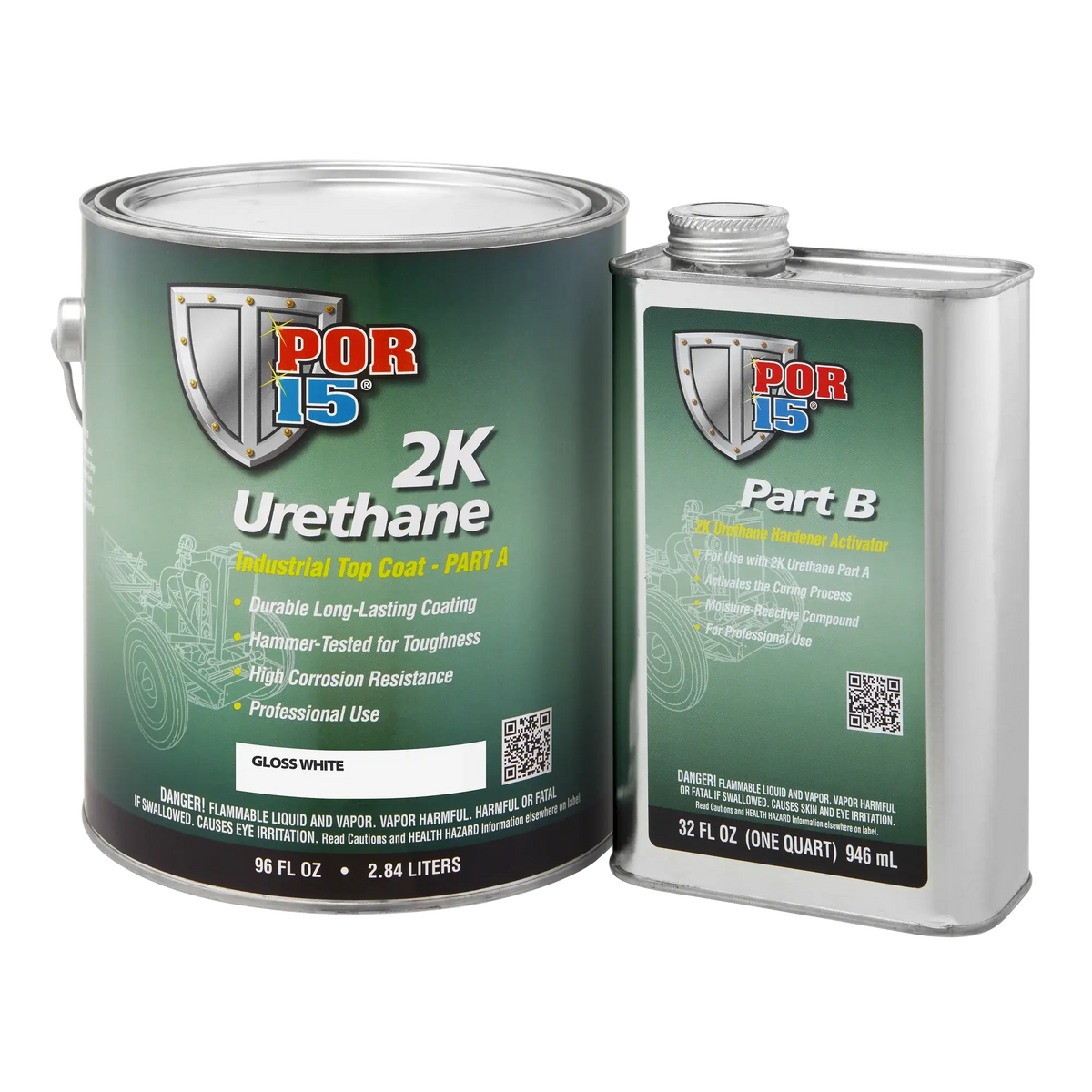 POR-15 2K Urethane - 2-Part Industrial Top Coat (GALLONS)| Auto Parts ...